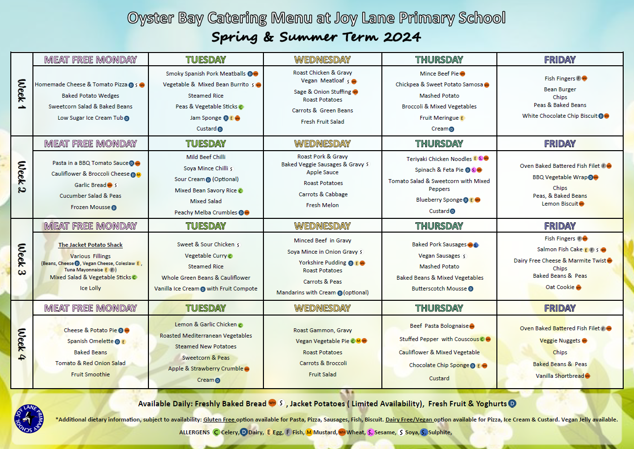 Joy Lane Primary School - Joy Lane Catering